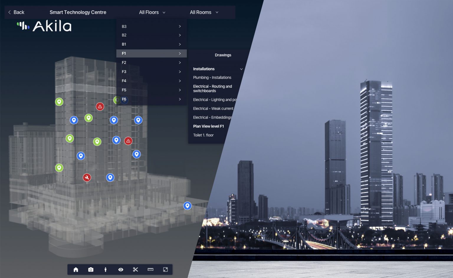 Akila数字孪生平台：不至于BMS、EMS和CMMS - Akila 数字孪生平台
